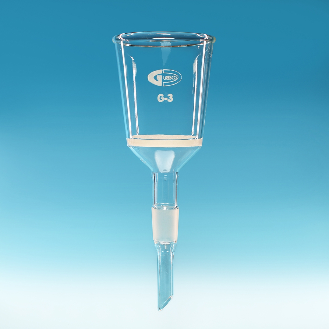 Funnel, Buchner Funnel, Sintered Disc, Clear, Borosilicate Glass 3.3 ...